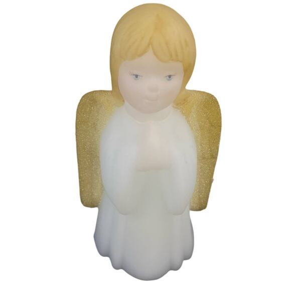 Fenton | Accents | Fenton Glass Praying Girl Angel Hand Painted Girl ...